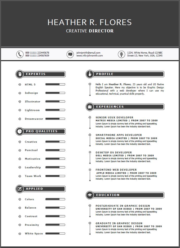 All in One Timeless | Resume Template | Popular Resume – PopularResume